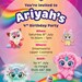 Personalized Digital Magic Mixlings mixies Birthday Party Invitation ...