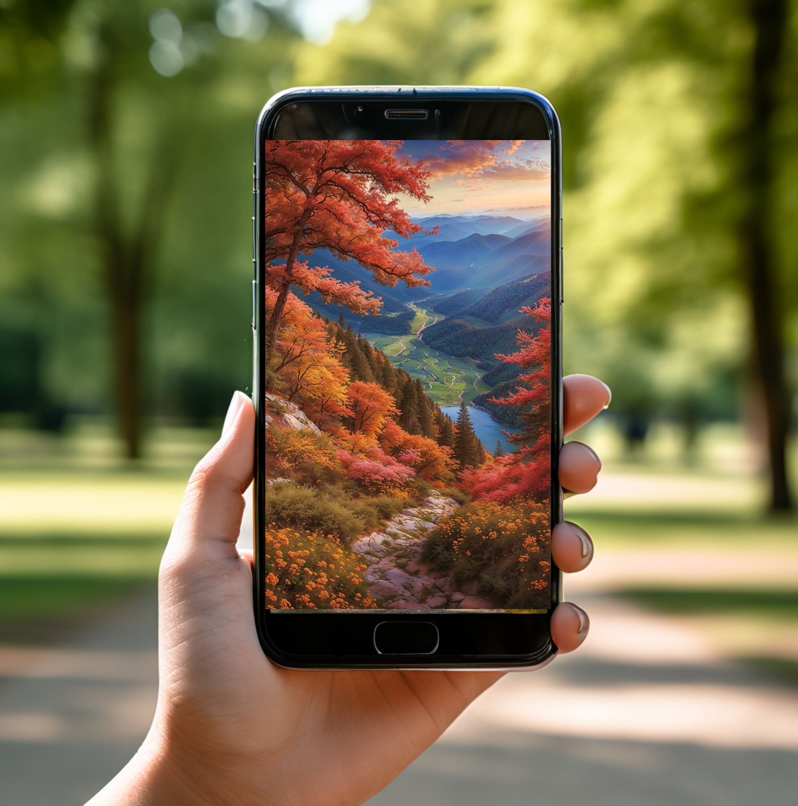 Forest Landscape Phone 4K Wallpaper Bundle, 3D Nature iPhone Wallpaper ...