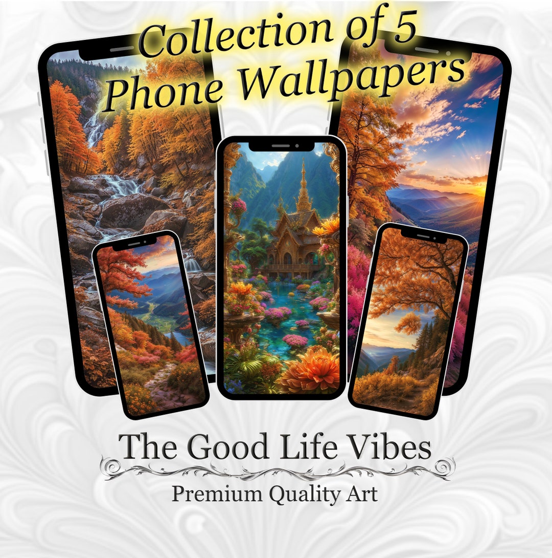 Forest Landscape Phone 4K Wallpaper Bundle, 3D Nature iPhone Wallpaper ...