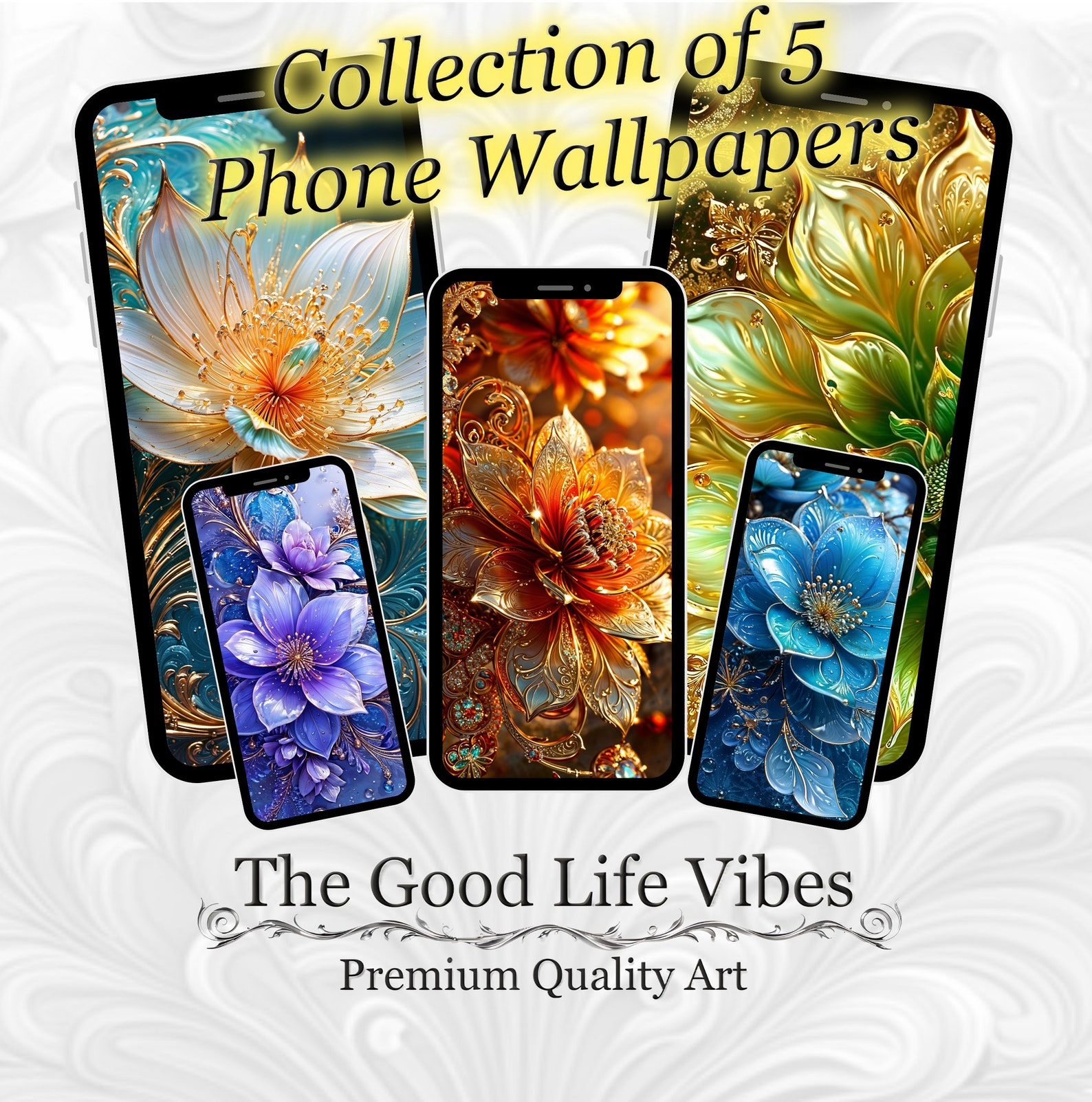 Phone Floral Botanical Abstract Surreal 4K Wallpapers 4K Android 3D ...
