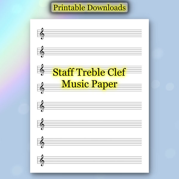 Treble Clef Print - Etsy