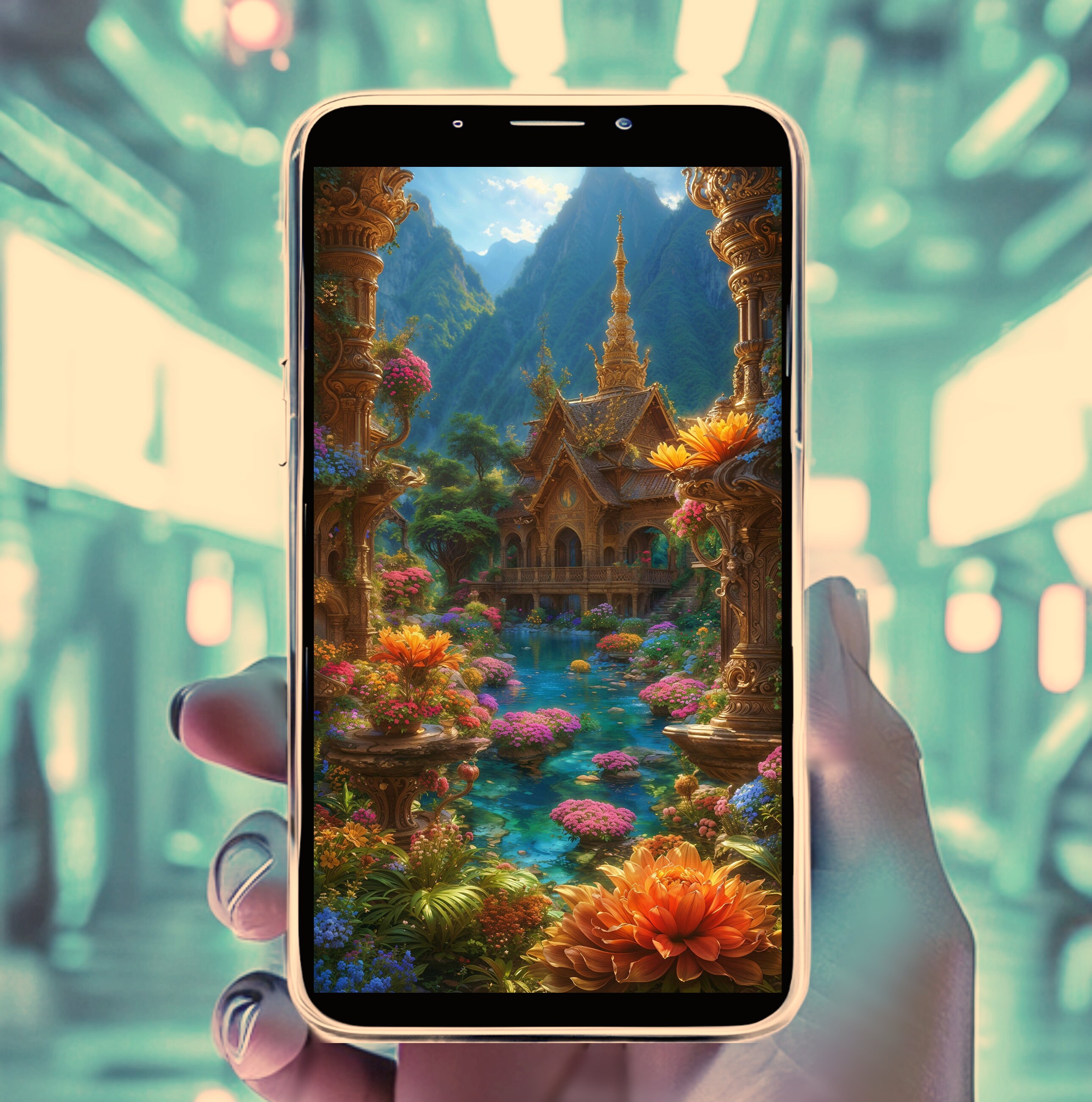 Forest Landscape Phone 4K Wallpaper Bundle, 3D Nature iPhone Wallpaper ...