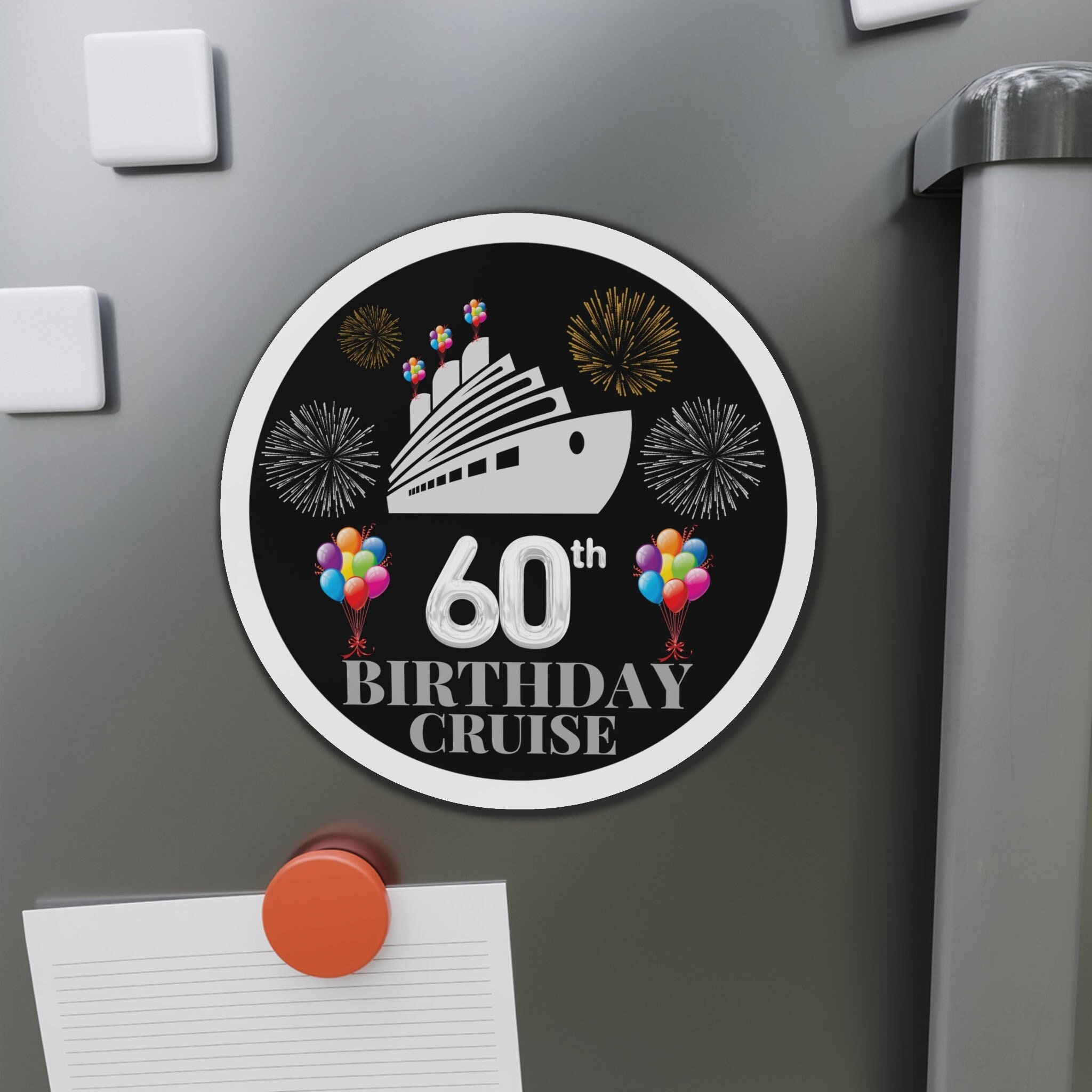 60th Birthday Cruise Door Magnet, Birthday Magnets, Cruise Magnets, 60th Birthday Celebration ...