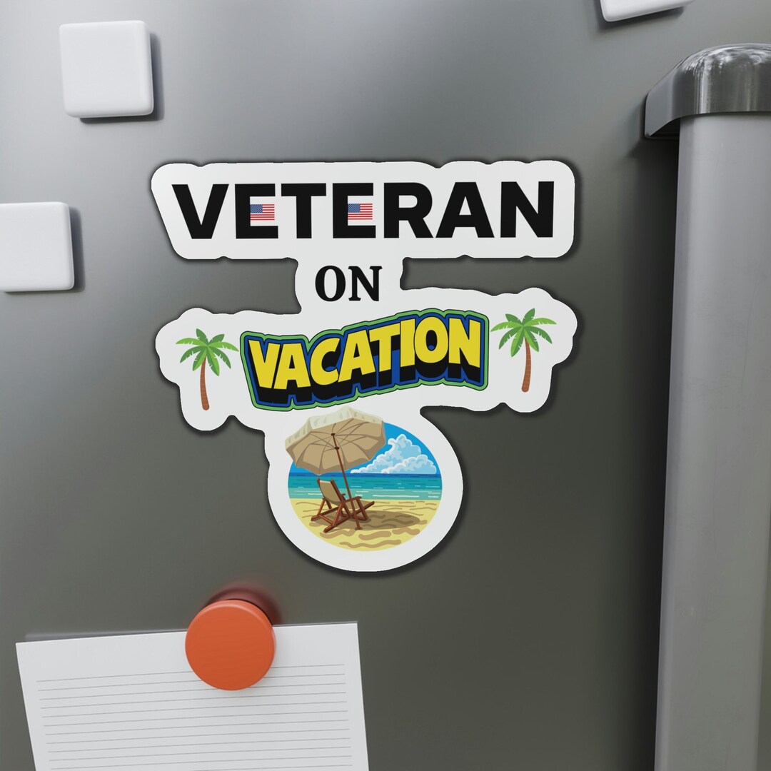 Veteran on Vacation Cruise Door Magnet Veteran Magnets - Etsy