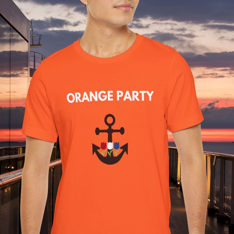 Holland America Orange Party Cruise T-shirt, Orange Night Tshirt ...