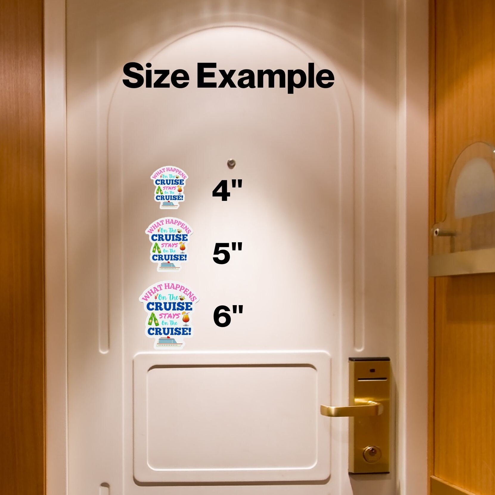Cruise Door Magnet: What Happens on the Cruise - Girls Trip Decor ...