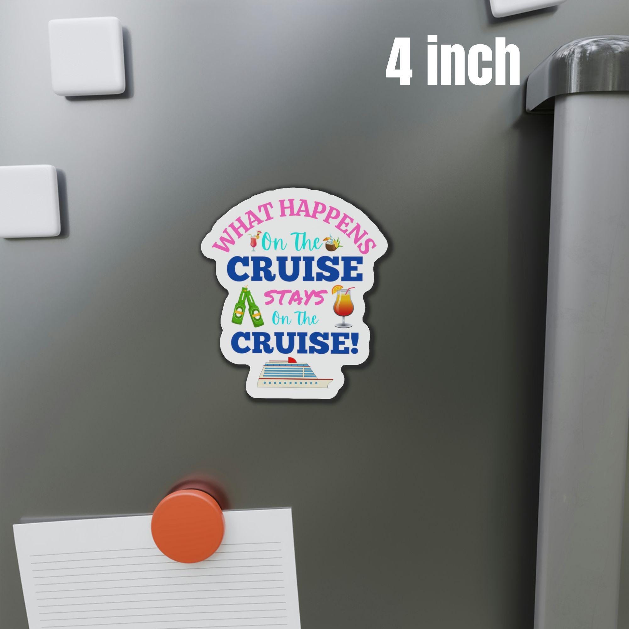 Cruise Door Magnet: What Happens on the Cruise - Girls Trip Decor ...