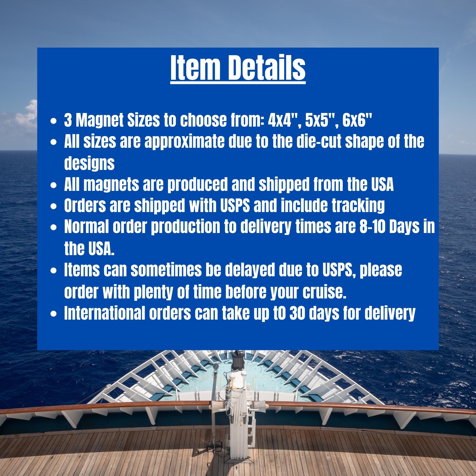 Cruise Door Magnet: What Happens on the Cruise - Girls Trip Decor ...