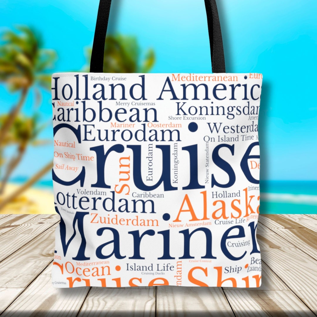 Holland America Cruise Tote Bag, Cruise Beach Tote, Tote Bag, Holland ...