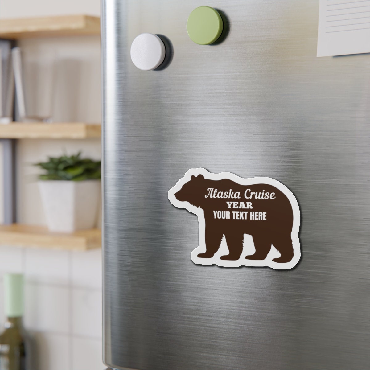 Personalized Alaska Bear Cruise Door Magnet, Alaskan Cruise Magnets ...