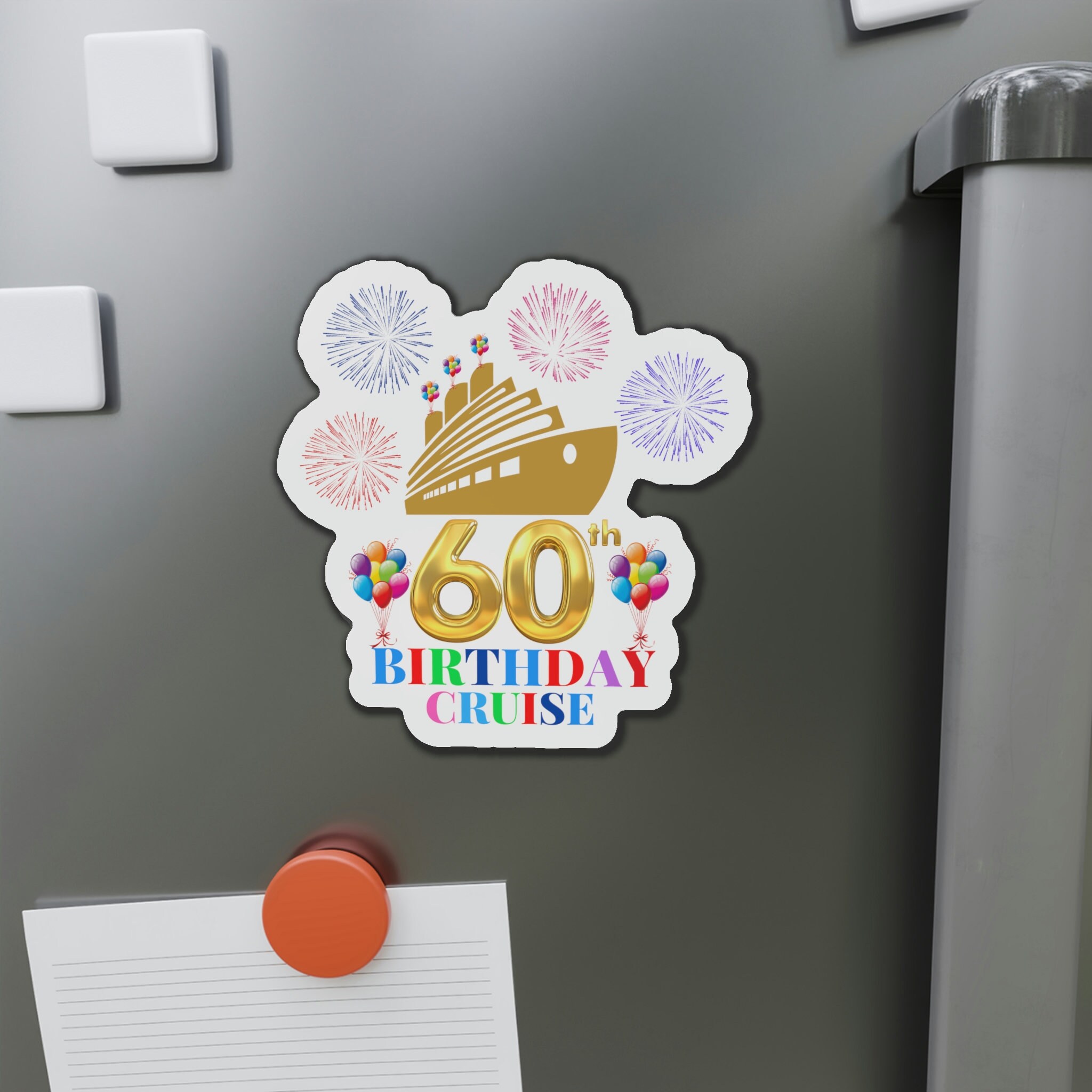 60th Birthday Cruise Door Magnet Birthday Magnets Cruise - Etsy
