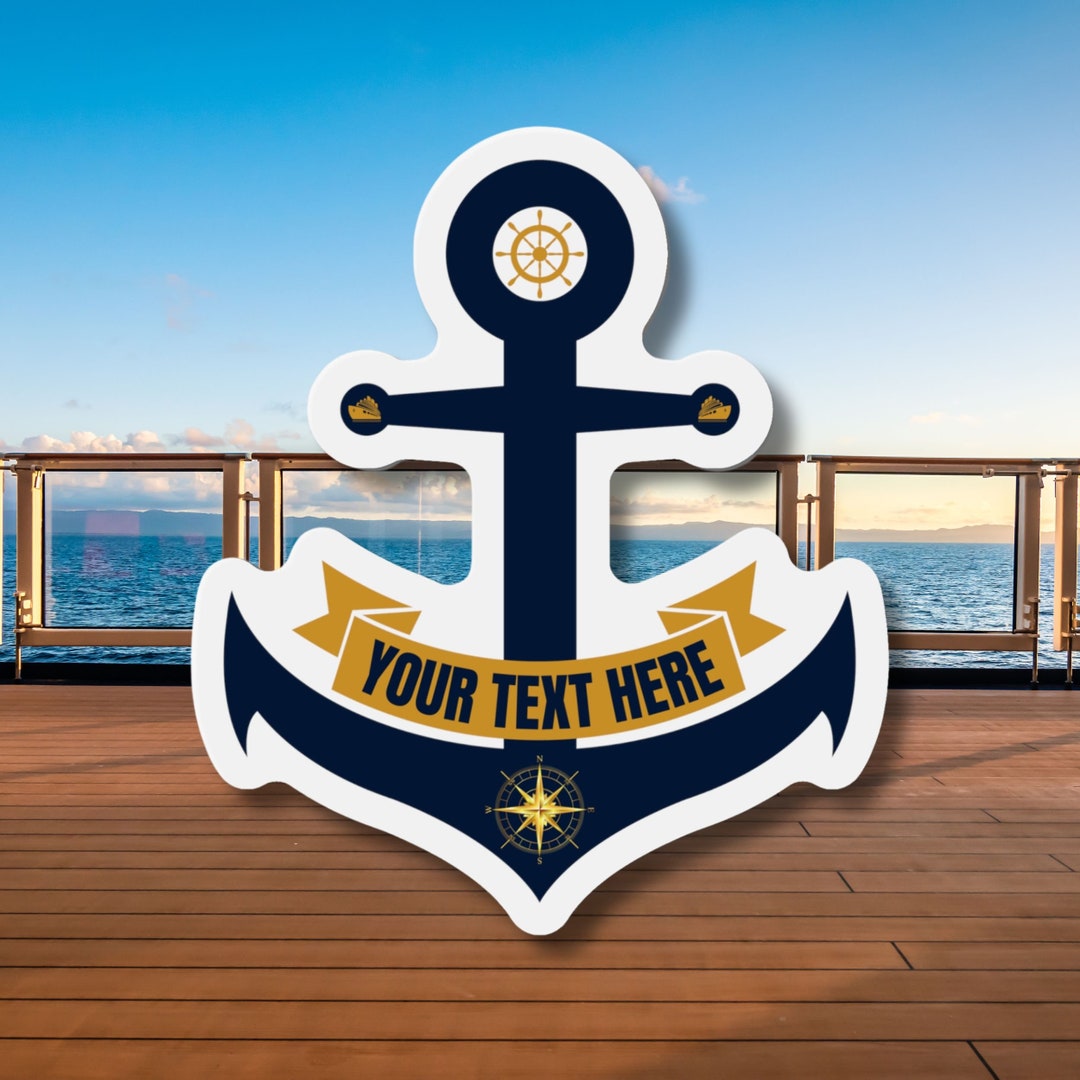 Personalized Anchor Cruise Door Magnet, Cruise Magnets, Anchor Magnets ...