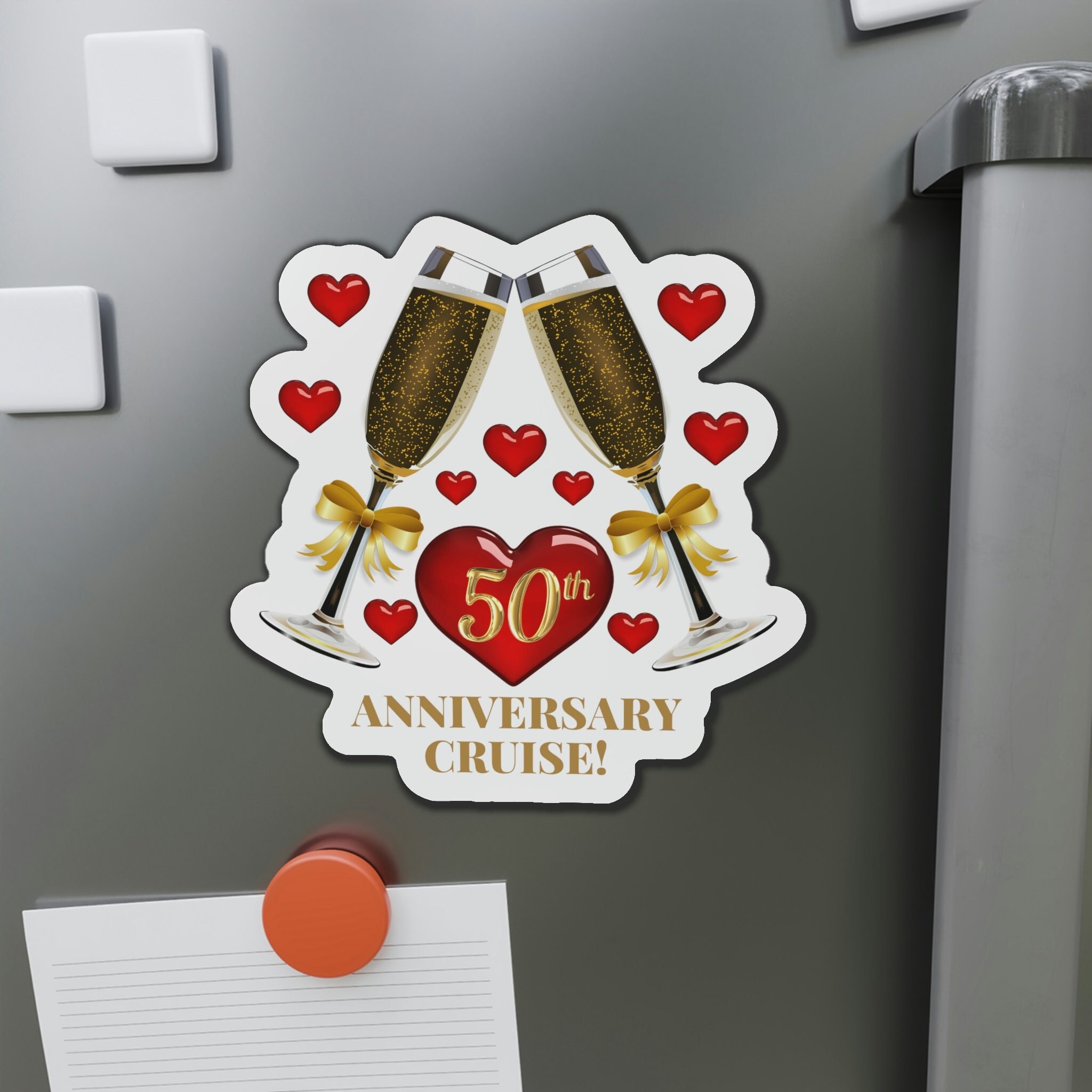50th Anniversary Cruise Door Magnet Cruise Magnets - Etsy