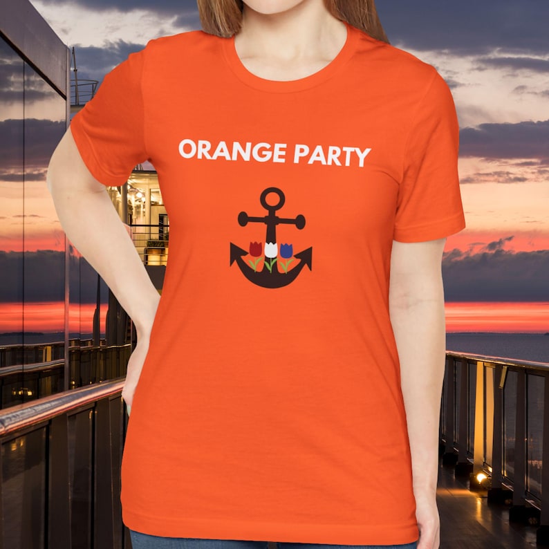 Holland America Orange Party Cruise T-shirt, Orange Night Tshirt ...