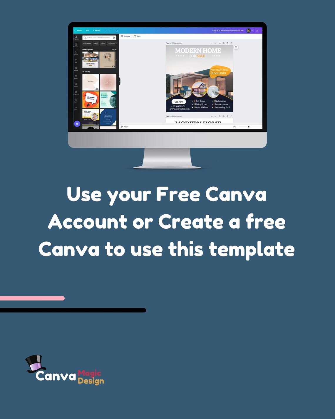 Canva Templates Social Media Posts Animation Posts & Ads, Real Estate ...