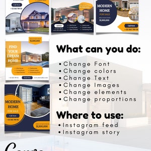 Canva Templates Social Media Posts | Animation Posts & Ads, Real Estate ...