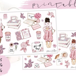 Printable Stickers, Lazy Weekend Printable Planner Stickers, Planner ...