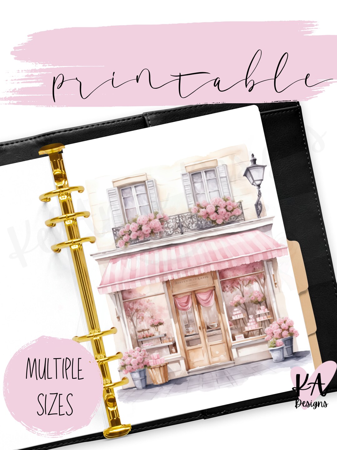 Sweet Macaroon Planner Dashboard Printable, Printable Pink Dashboard ...