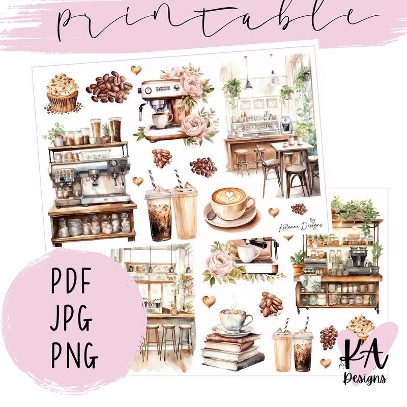 Coffee Planner Stickers - Etsy