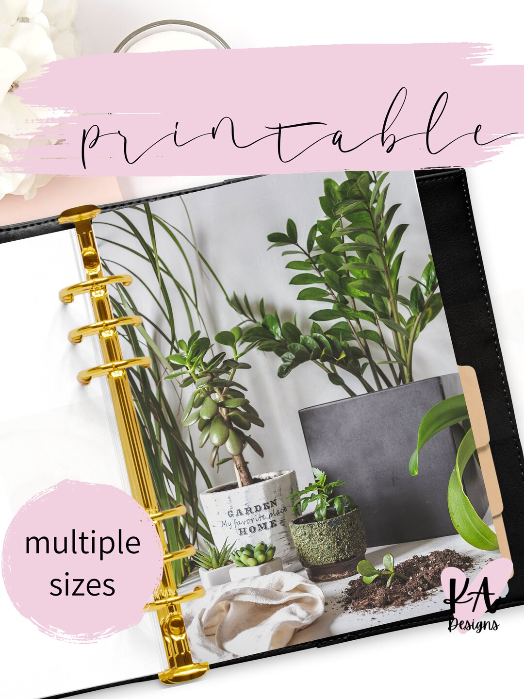 Plant Lover Dashboard, Plants, Succulents, Greenery, Printable ...