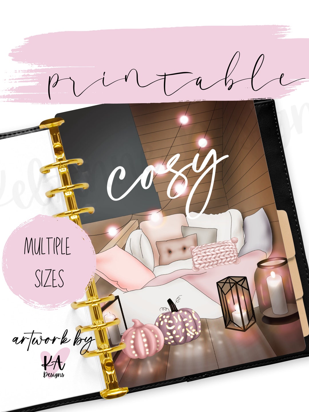 Cosy Fall Dashboard Printable, Printable Fall Dashboard, Fall Planner ...