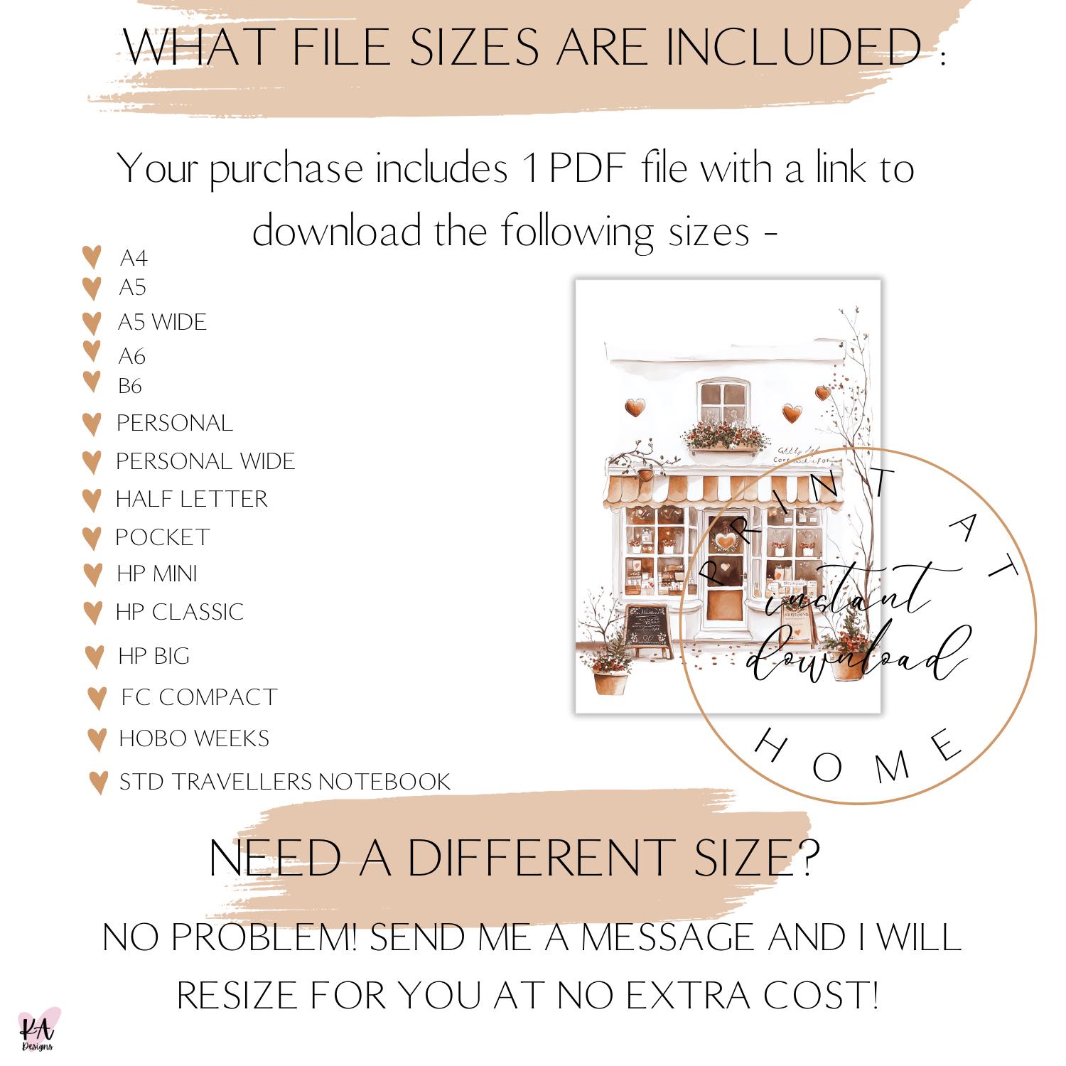 Sticky Toffee Cafe Scene Printable, Cafe Scene Dashboard Printable ...