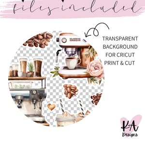 Coffee Lover Printable Deco Stickers, Coffee Lover Printable Stickers ...