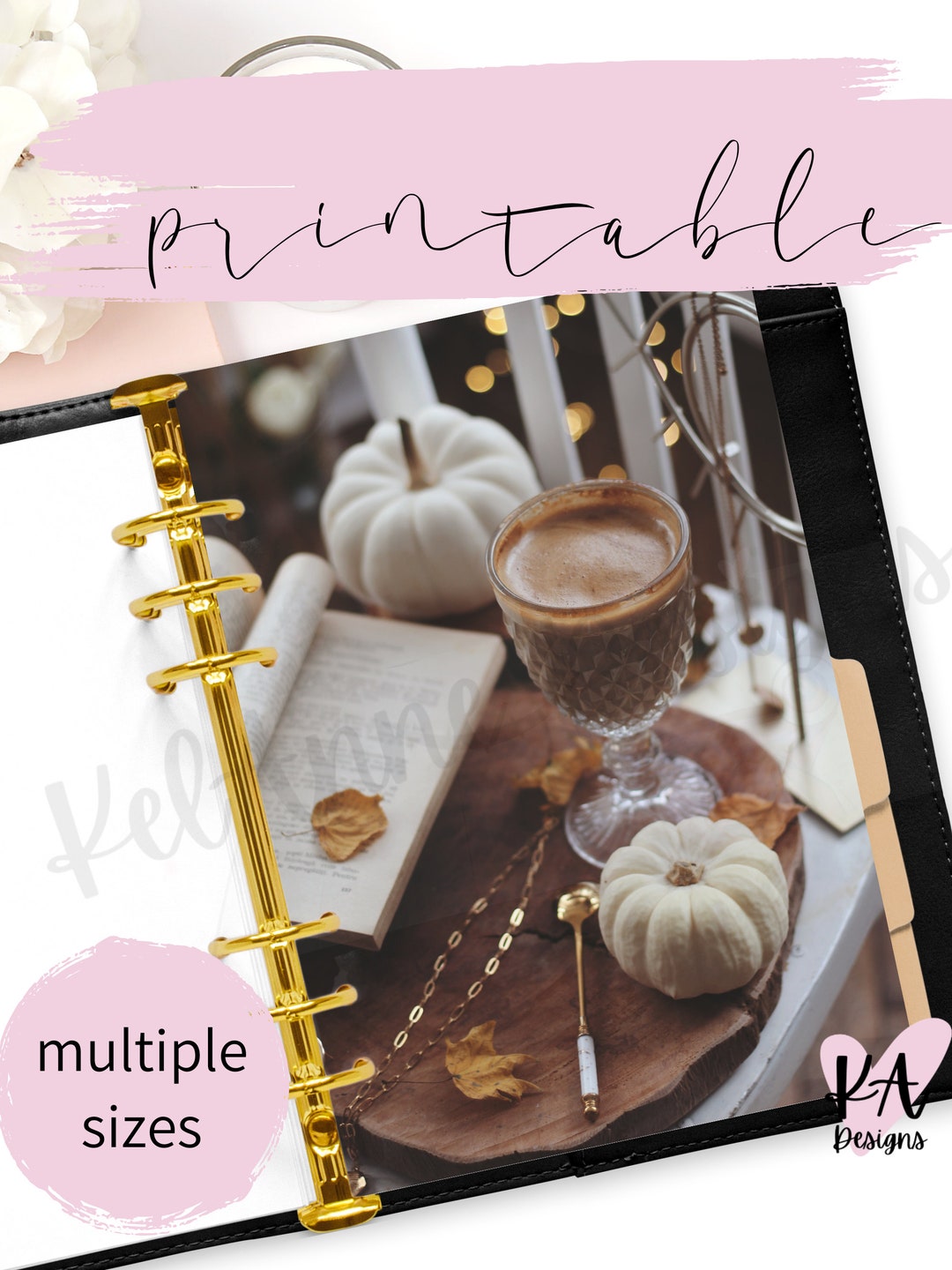 Cosy Fall Coffee Dashboard Printable, Fall Dashboard, Fall Planner ...