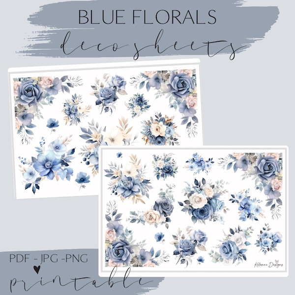 Blue Aesthetic Stickers - Etsy