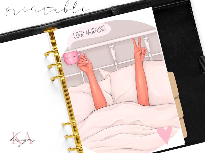 Good Morning Planner Dashboard Printable Planner Dashboard - Etsy