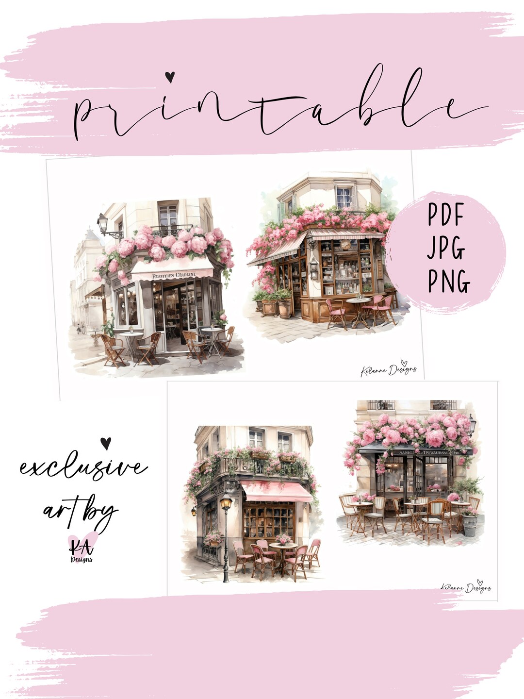 Summer Coffee Shop Stickers, Printable Coffeeshop Deco Stickers, Summer ...