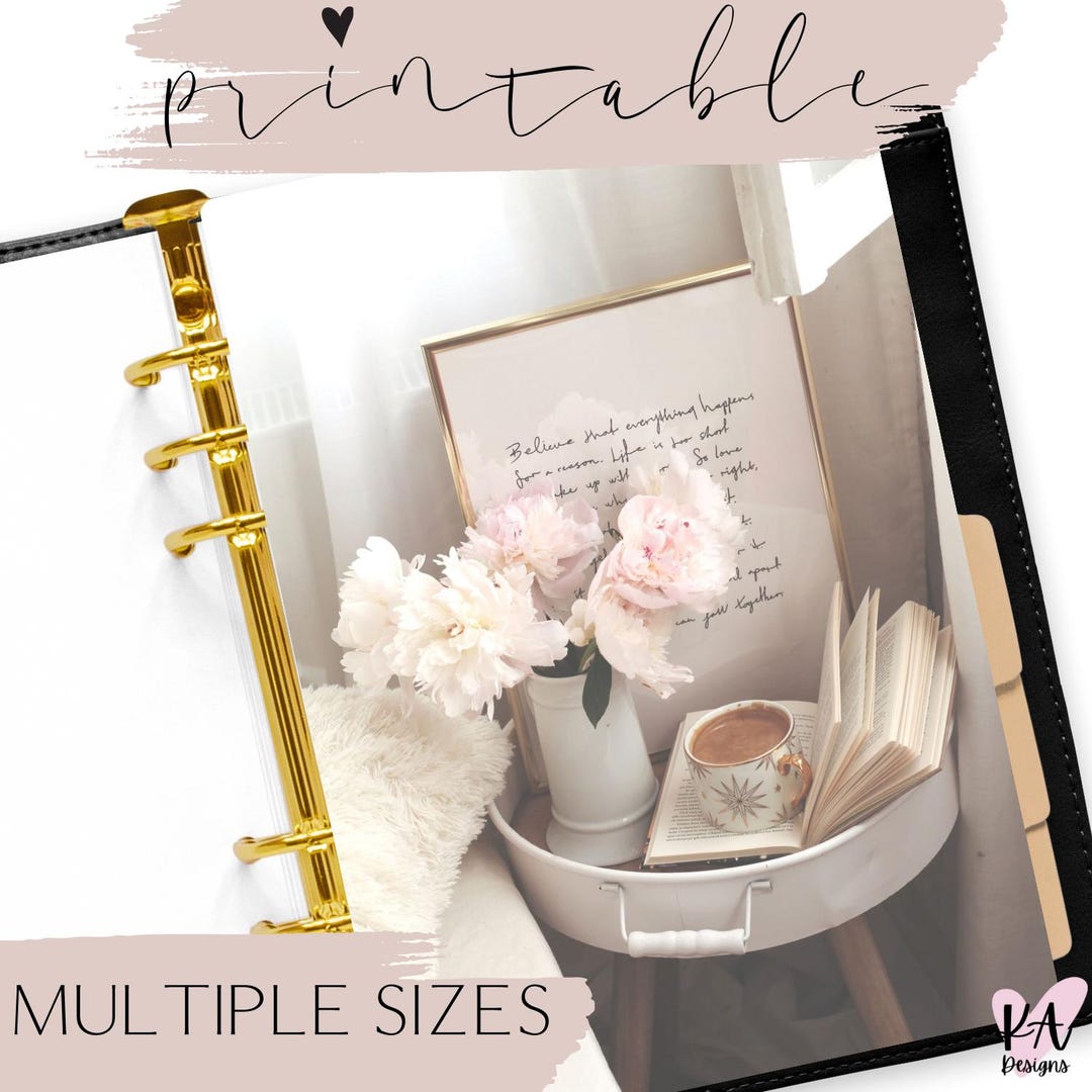 Cosy Bedside Table Planner Dashboard: Printable Scene (digital Download ...