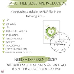 Matcha Latte Planner Dashboard Printable (digital Download), Printable ...