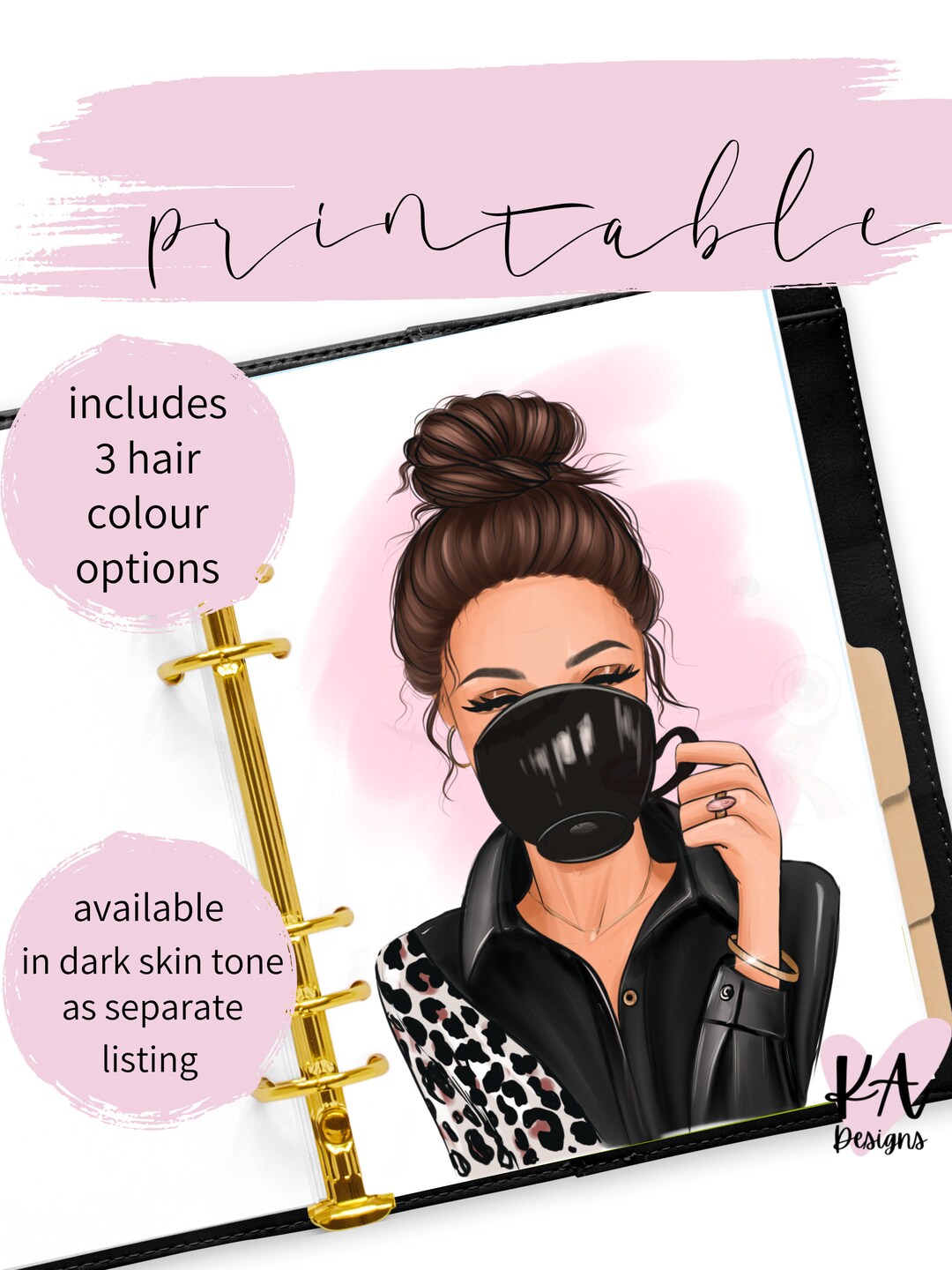 Girl With Coffee, Coffee Fashion Girl, Messy Bun Dashboard, Winter ...