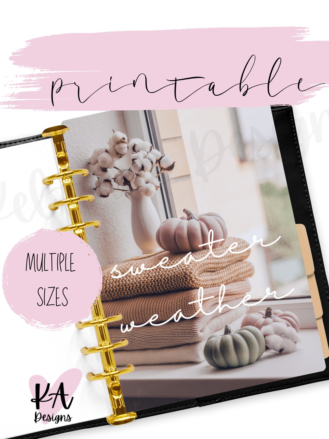 Sweater Weather Dashboard Printable, Fall Dashboard, Fall Sweater ...