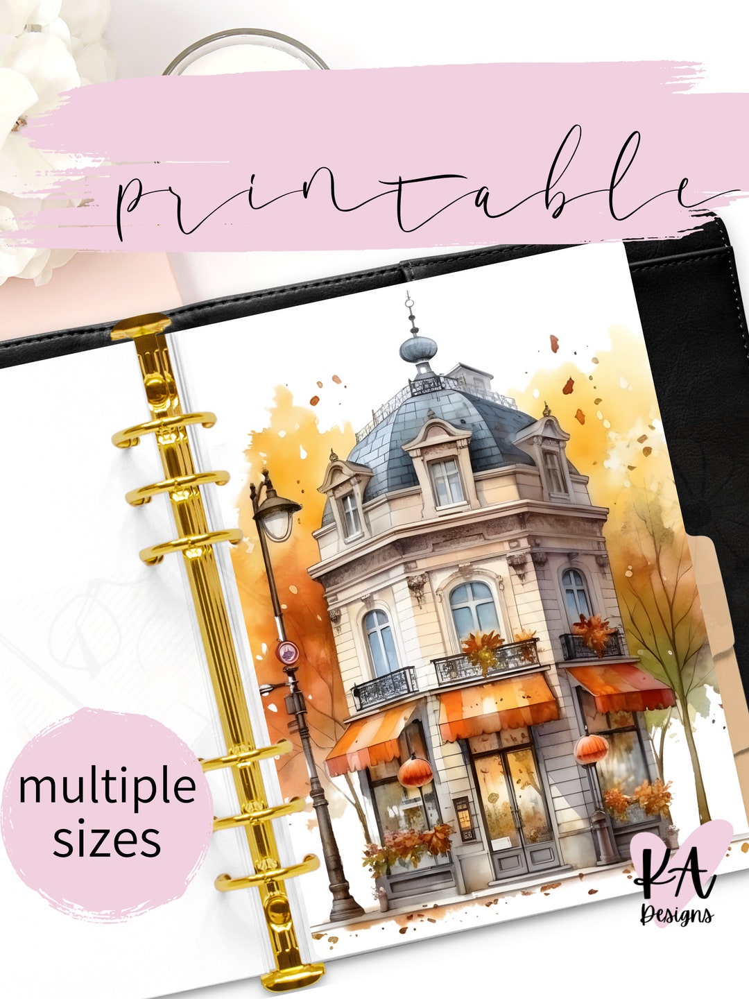 Fall Cafe Scene, Autumn Cafe Scene, Fall Coffee Shop, Autumn Planner ...