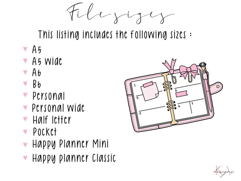 Reading Girl Printable Planner Dashboard Multiple Sizes - Etsy