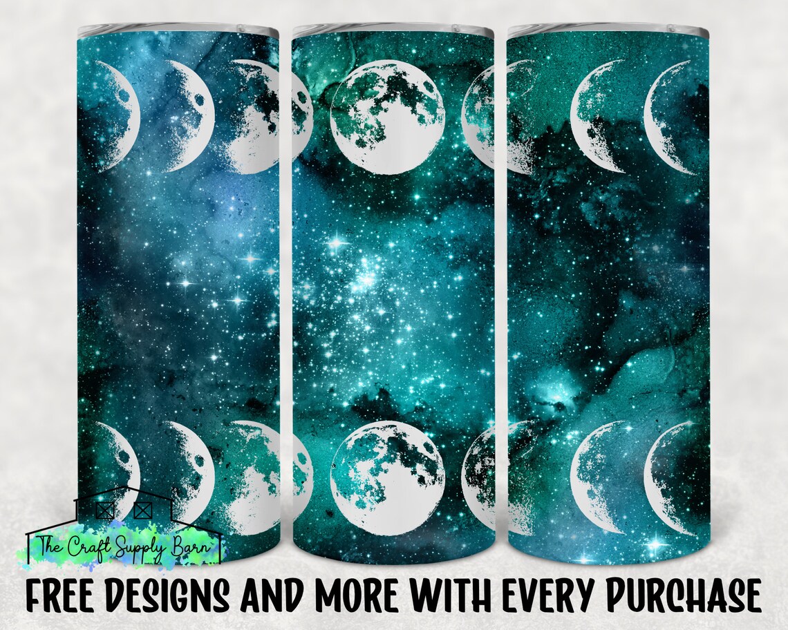 Moon Phases Tumbler Design Phases of the Moon Lunar Just a - Etsy