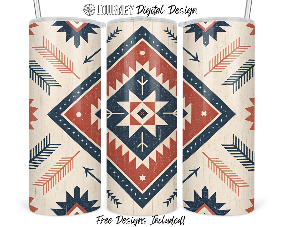 Aztec Sublimation Design, Aztec Tumbler Wrap, Aztec Design Tumbler Png ...