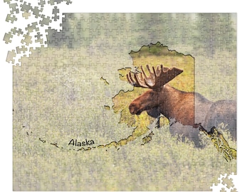 Alaska Map Puzzle - Etsy