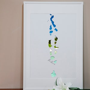 Maldives Wall Art Map | Tropical Island Print | Indian Ocean Art ...