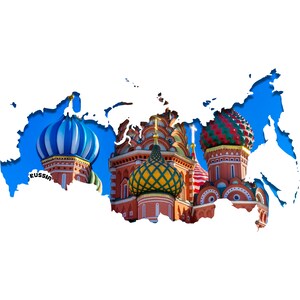Russia Wall Art Map | Printable Russian Design Home Decoration ...