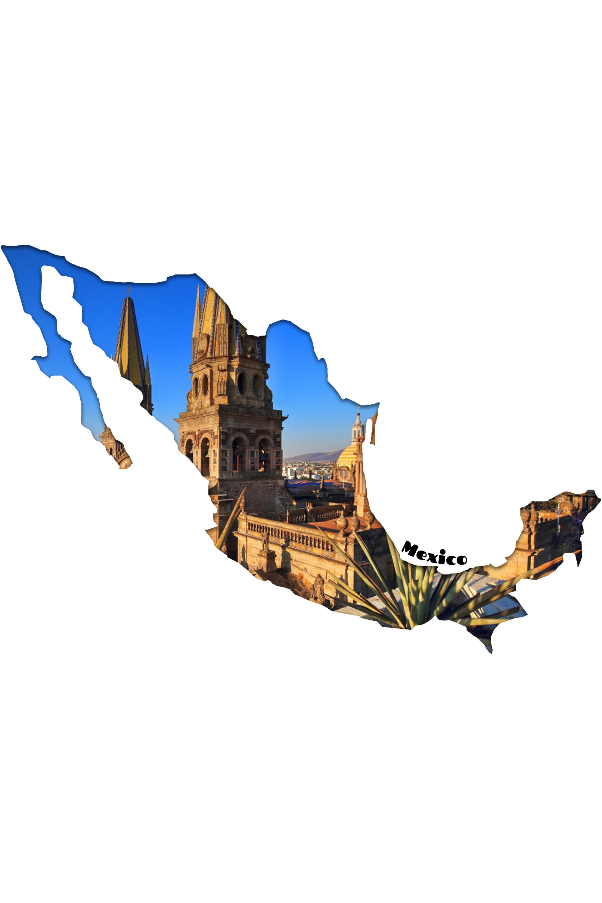 Mexico Wall Art Map Printable Mexican Design Home Decor Digital ...