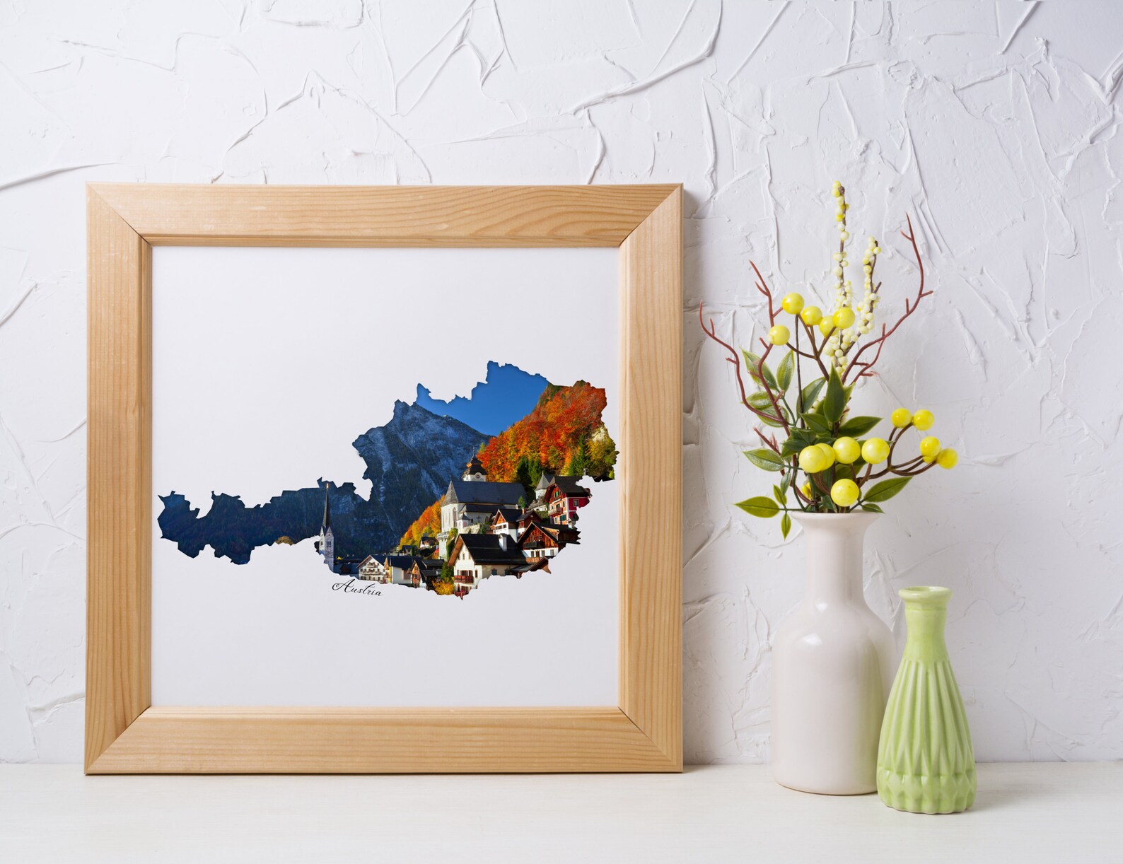 Colorful Sticker | Printable European Map | Austrian Alps Design Fall ...