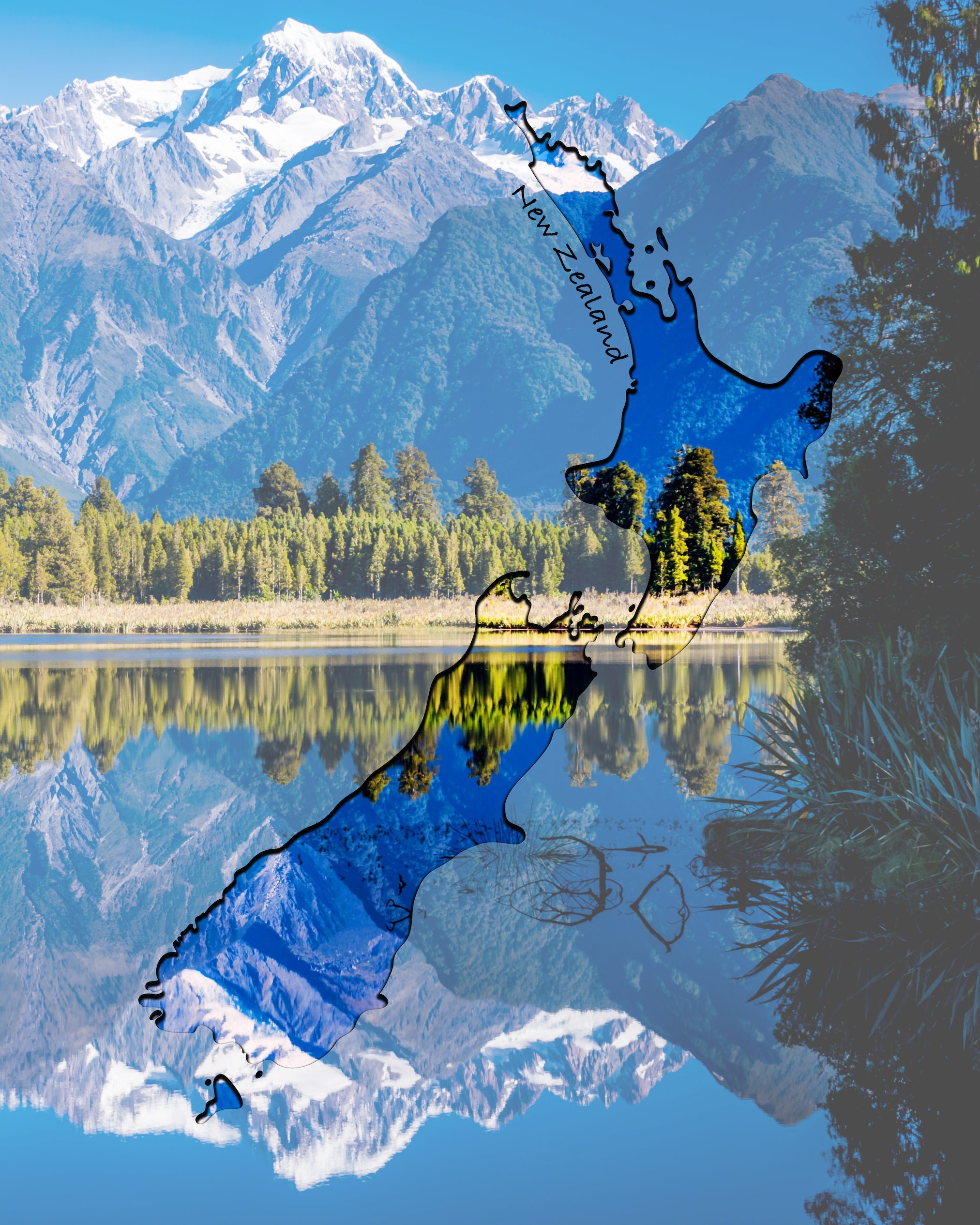 New Zealand Jigsaw Puzzle | Mountain Themed Present | Vibrant, High ...