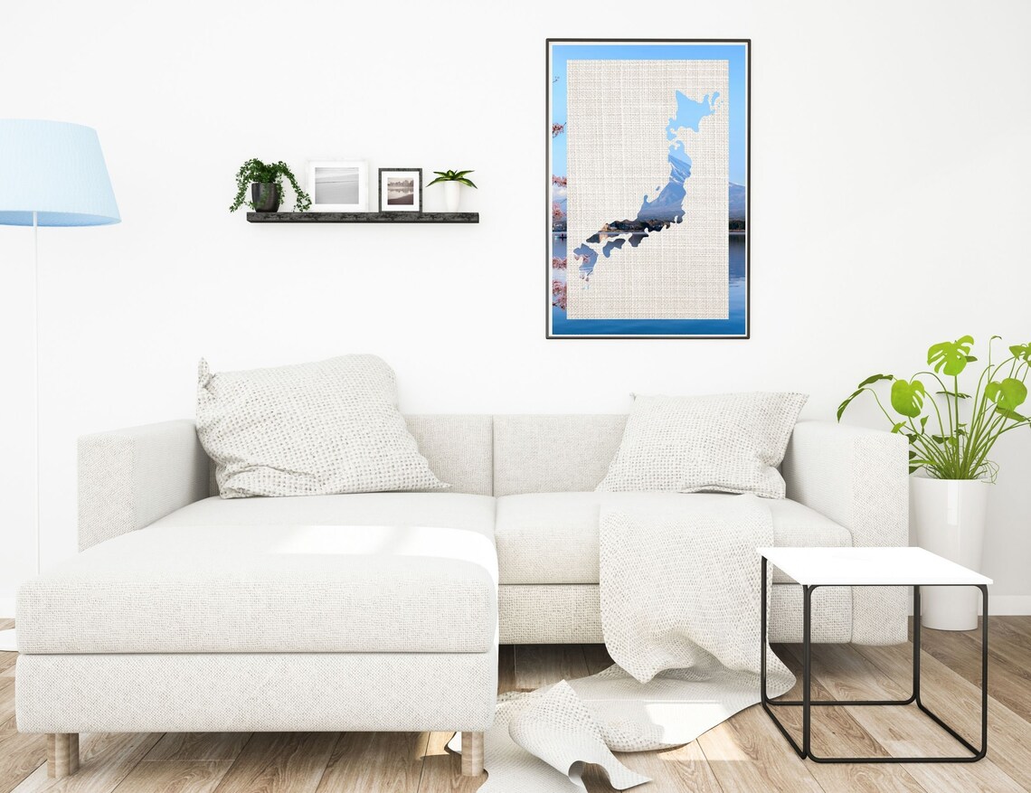 Printable Japan Wall Art Map Downloadable Print Digital - Etsy