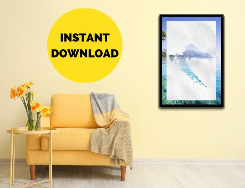 Printable Croatia Wall Art Map | Downloadable Print Digital Download ...