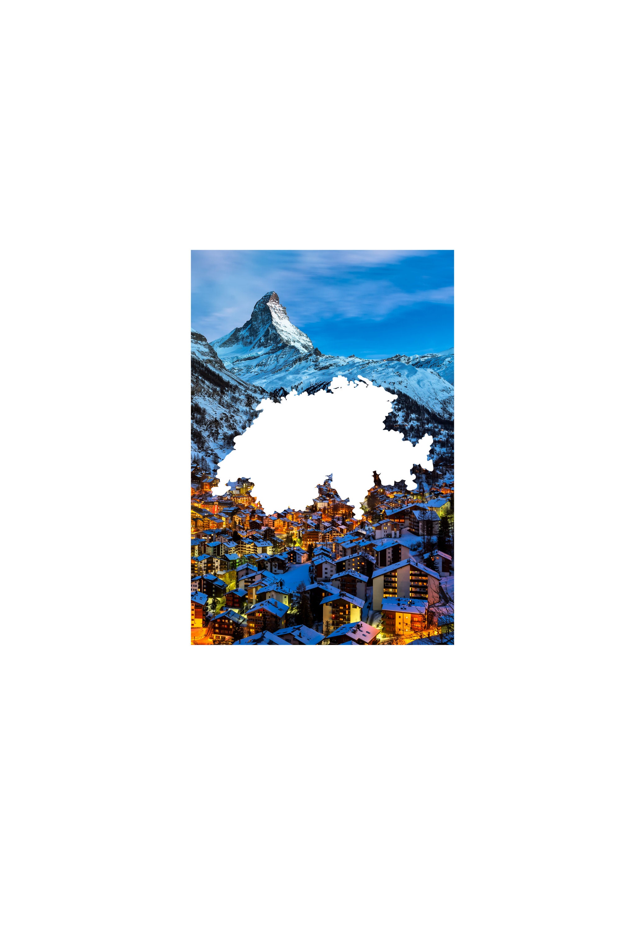 Printable Switzerland Wall Art Map | Downloadable Print Digital ...