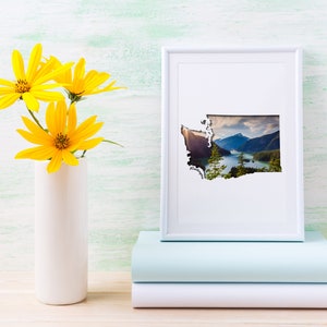 Washington State Wall Art Map Print | Pacific Northwest Art | Home ...