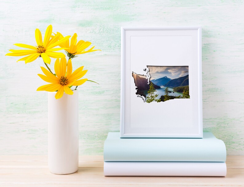 Washington State Wall Art Map Print | Pacific Northwest Art | Home ...